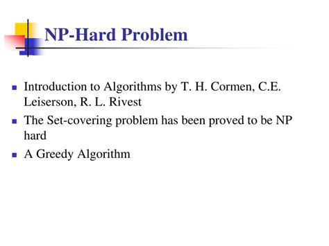 PPT Efficient And Effective Practical Algorithms For The Set Covering