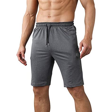 Gerlobal Mens Bodybuilding Gym Running Workout Shorts Active Training