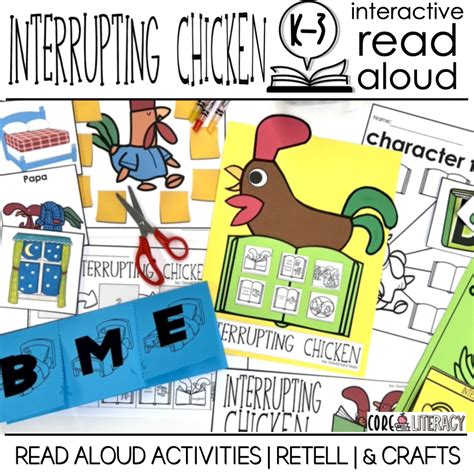 Interrupting Chicken Read Aloud Activities Self Control Lesson
