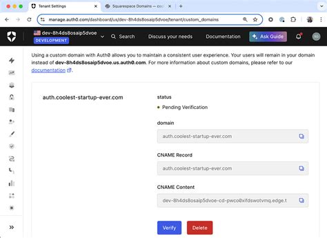 Set Up A Custom Domain With A Squarespace Domain Auth Community