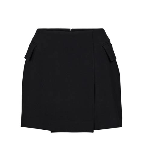 Alex Perry Izzy Crêpe Satin Miniskirt Alex Perry