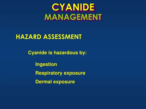 Ppt Cyanide Powerpoint Presentation Free Download Id1204334