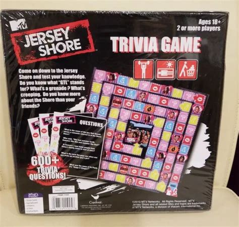 The Original Jersey Shore Trivia Board Game 2010 New Sealed Game Ebay