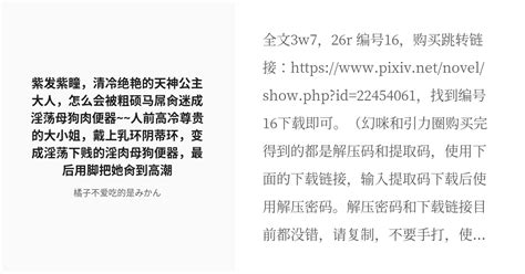 R 18 丝袜白丝黑丝连裤袜高跟鞋过膝袜大腿袜丝奸 恶堕即堕凌辱调教露出 紫发紫瞳，清冷 Pixiv