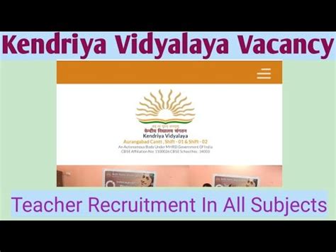 KVS Recruitment Notification TGT PGT PRT Vacancy Apply Online Last Date IBBACI