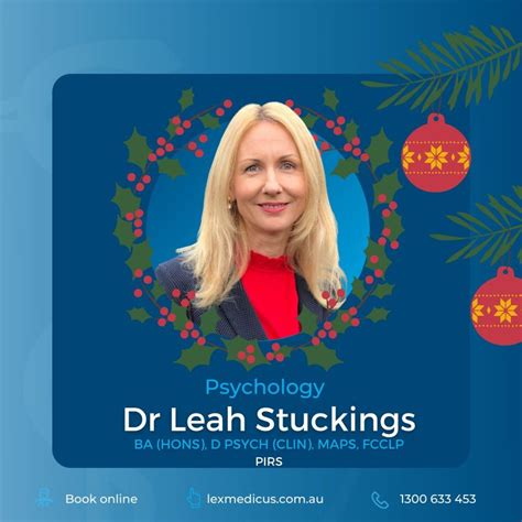A Very Warm Welcome To Clinical Psychologist Dr Leah Stuckings To Our Medical Expert Panel Dr