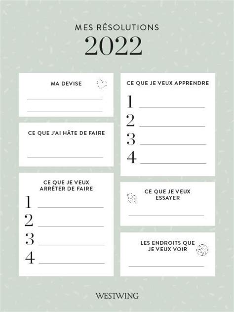 10 Bonnes Résolutions Pour Bien Démarrer 2024 Westwing Résolutions