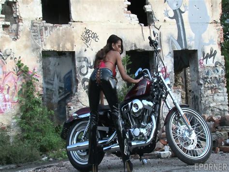 Stunning Biker Girl Eporner