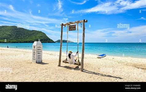 Discovering Serenity On Samae San Island Thailand With A Tranquil Beach Swing Stock Photo Alamy