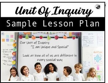 Unit Of Inquiry IB PYP Lesson Plan Template By Homegrown Inquirer