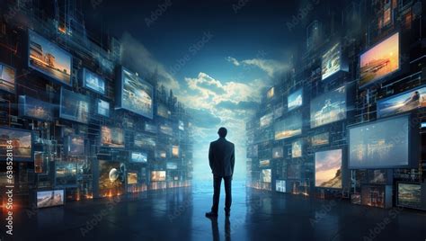 Data Science And Big Data Technology A Scientist Performs Calculations
