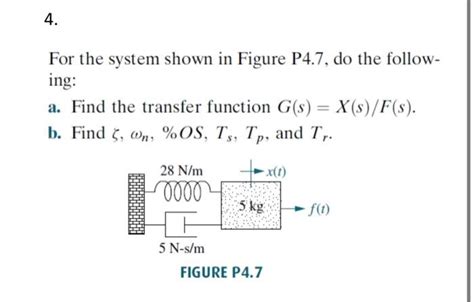 Solved For The System Shown In Figure P Do The Chegg