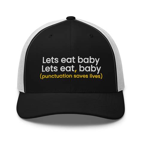 Funny Dad Joke Hat Punctuation Matters Sarcastic Dad Joke Etsy