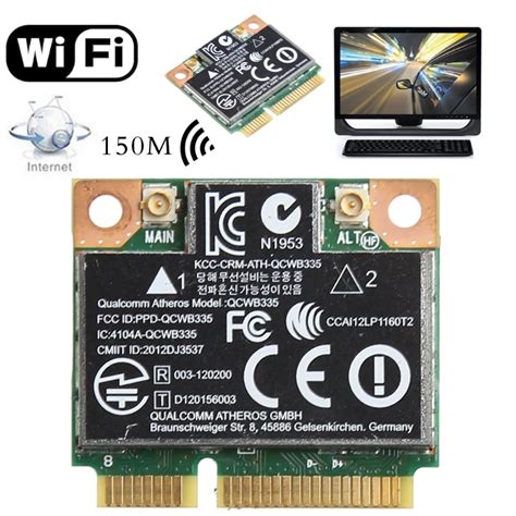 Wireless Card Bluetooth Bluetooth Wifi Wireless Mini PCI E Card For HP QCWB AR SPS
