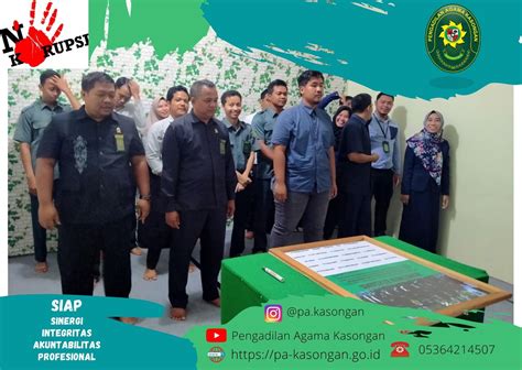 Penandatangan Komitmen Bersama PA Kasongan Menuju ZI 26 3