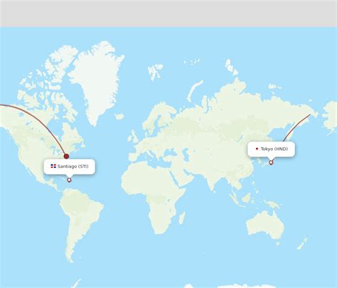 All Flight Routes From Santiago To Tokyo Sti To Hnd Flight Routes