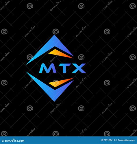 MTX Abstract Technology Logo Design on Black Background. MTX Creative ...