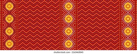 Bandhani Border Design Pattern Images Stock Illustration 2163463045