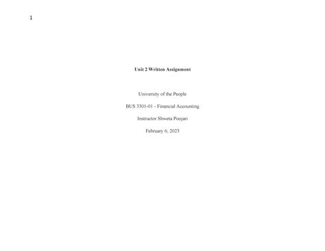 02 written assignment unit 2 word unit 2 written assignment