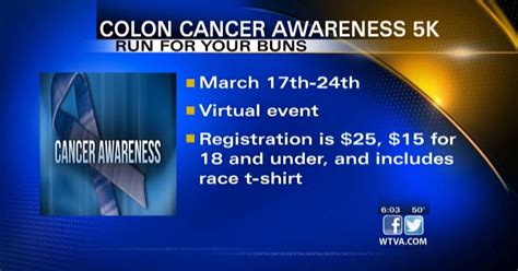 Annual Colon Cancer Awareness 5k Coming Up Video
