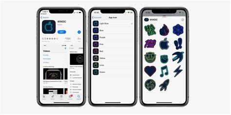 Wwdc Ios App Updated With Customizable Neon Icons And New Stickers