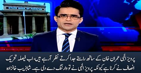 Pervaiz Elahi Seems Parting Ways With Imran Khan Shahzeb Khanzadas