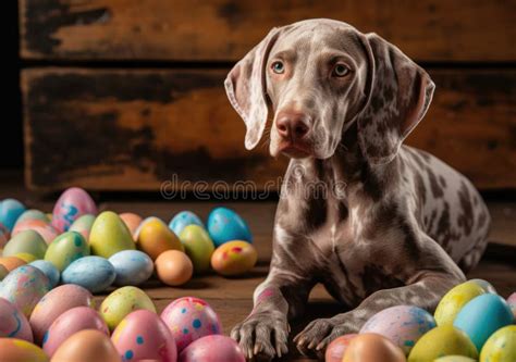 Playful Picasso Inspired Bunny Pup And Paint Splattered Eggs Ai