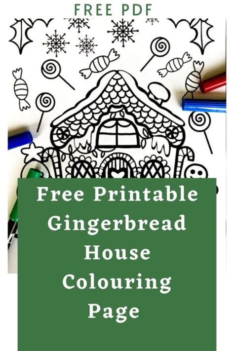 Gingerbread House Colouring Page Like Love Do