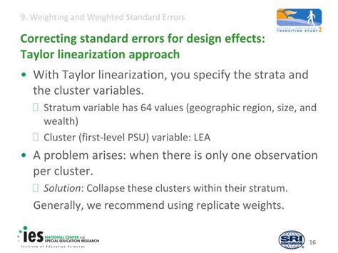 Ppt 9 Weighting And Weighted Standard Errors Powerpoint Presentation Id943961