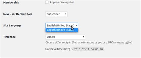 Wordpress Doesn T Allow To Change Interface Language Issue Vinkla Wordplate GitHub
