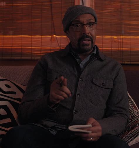 Button Up Wool Overshirt Worn By Jesse L Martin As Professor Alec