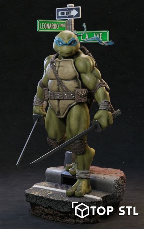 Leonardo Tmnt 3d Print Stl Model Top Stl