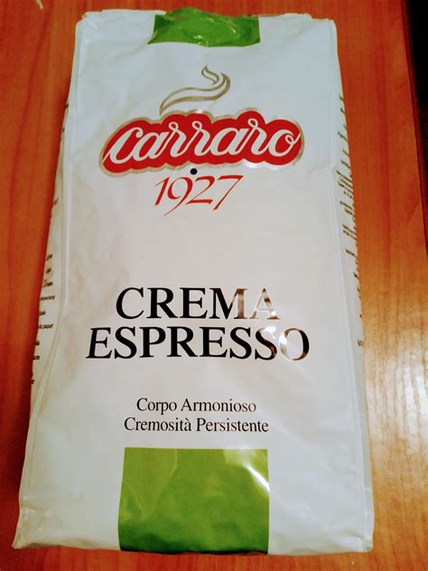 Кофе в зёрнах Carraro Crema espresso | отзывы