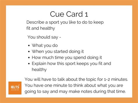 Ielts Cue Card Sample Questions Ielts Speaking Part