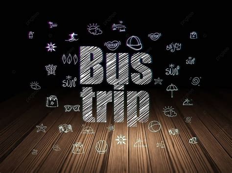 Concept Of A Vacation Riding On A Bus Through A Grungy Dark Room Photo Background And Picture