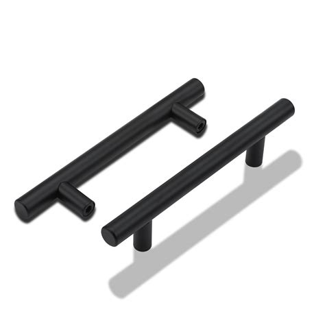 Lontan 10 Pack Black Cupboard Handles 96mm Black Kitchen Handles