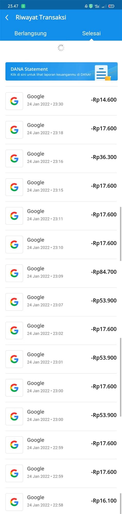 Saldo Dana Premium Tiba Tiba Hilang