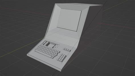 Hazeltine 1500 Old Retro Computer Game Ready Free Vr Ar Low Poly 3d