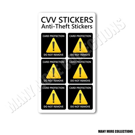 Cvv Cover Sticker For Atm Card Protection Anti Theft Sticker Shopee