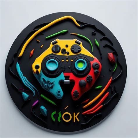 Premium Ai Image A Game Controller Colored Logo Futuristic Design Concept