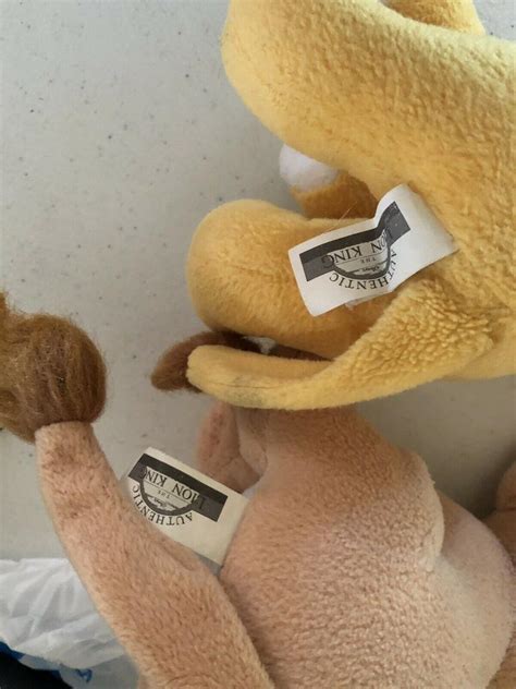 Lion King Simba And Nala Kissing Cubs Magnetic Plush Vintage Mattel