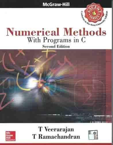 Numerical Methods Ith Programs In C T Veerarajan Amazon In Books