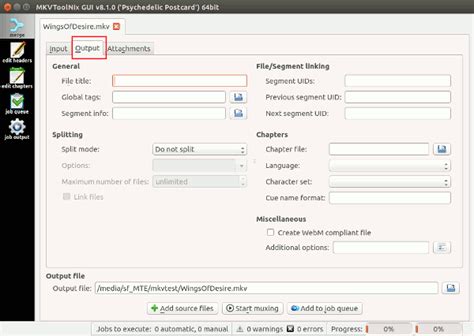 create and edit matroska video files on linux with mkvtoolnix