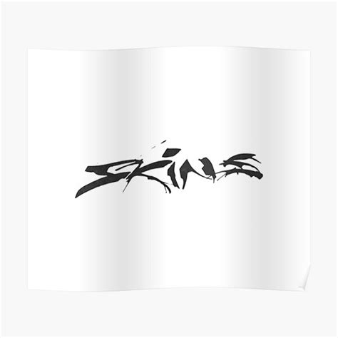 Xxxtentacion Skins Font Poster For Sale By Yoozy Redbubble