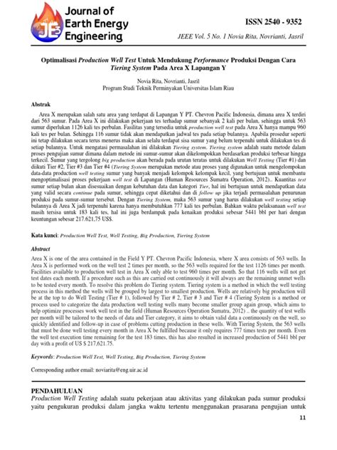 Journal Well Testing Pdf