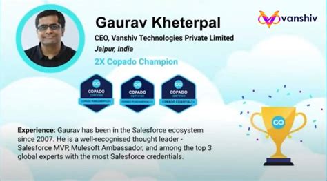 Vanshiv Technologies On Linkedin Copado Copadocommunity Copadochampion Devops Salesforce…