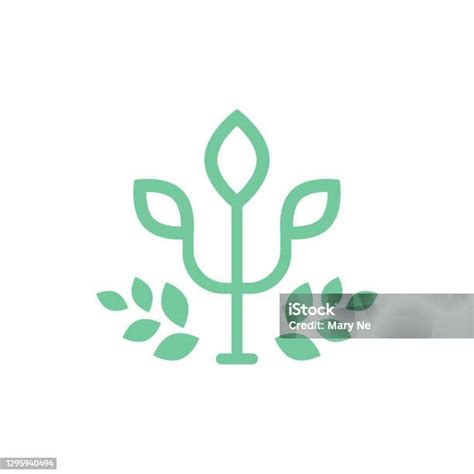 잎녹색 그리스어 문자 Psi 흰색에 고립 된 신경 심리학 및 심리학 로고 정신과 전문의에 대한 스톡 벡터 아트 및 기타 이미지
