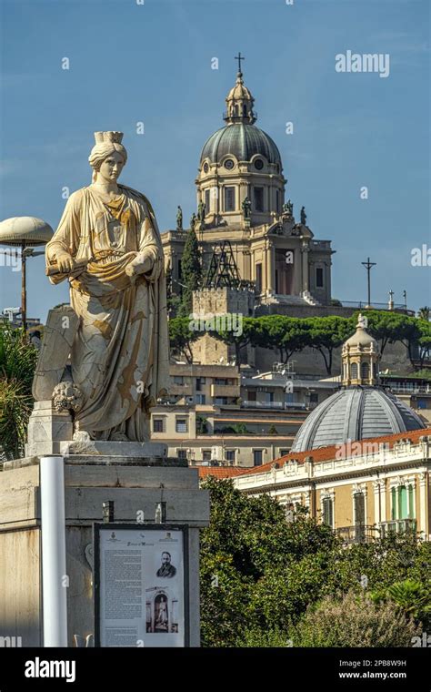 The Statue Of The Tyche Of Messina Symbol Of The City And In The