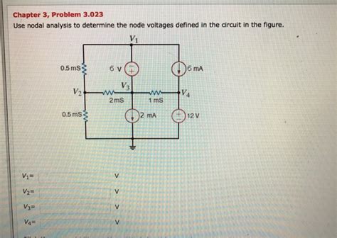 Solved Chapter 3 Problem 3 023 Use Nodal Analysis To Chegg Com