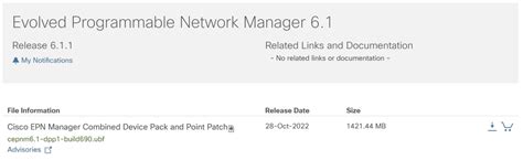 Upgrade Evolved Programmable Network Manager From Version 5 X To 6 1 1 Cisco